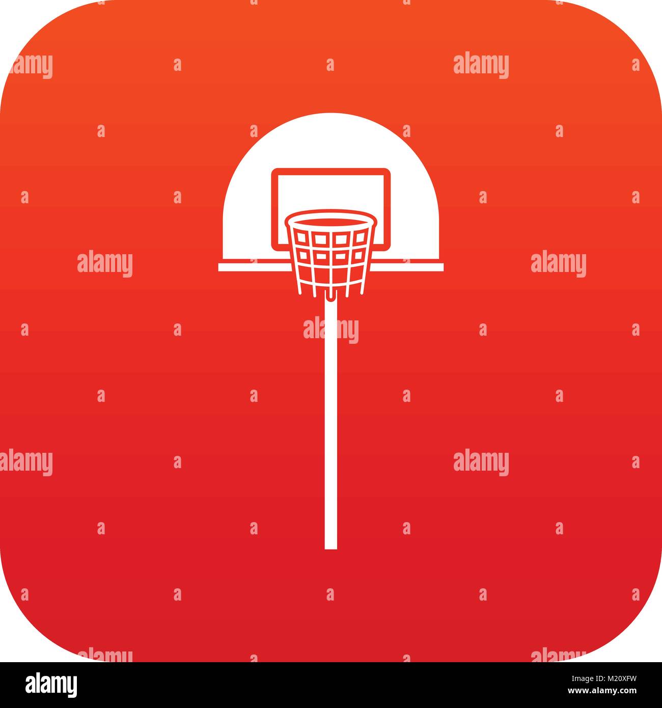 Street basketball hoop icon digital red Stock Vector Image & Art - Alamy