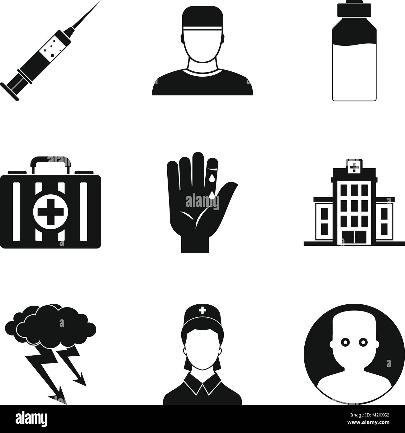 Healer icons set, simple style Stock Vector Image & Art - Alamy
