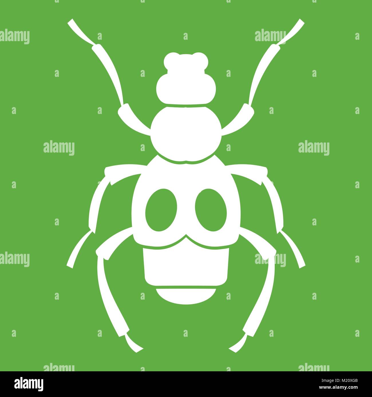 Beetle insect icon green Stock Vector Image & Art - Alamy