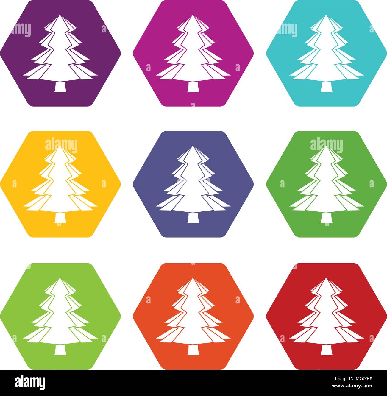 Pacific fir tree Stock Vector Images - Alamy