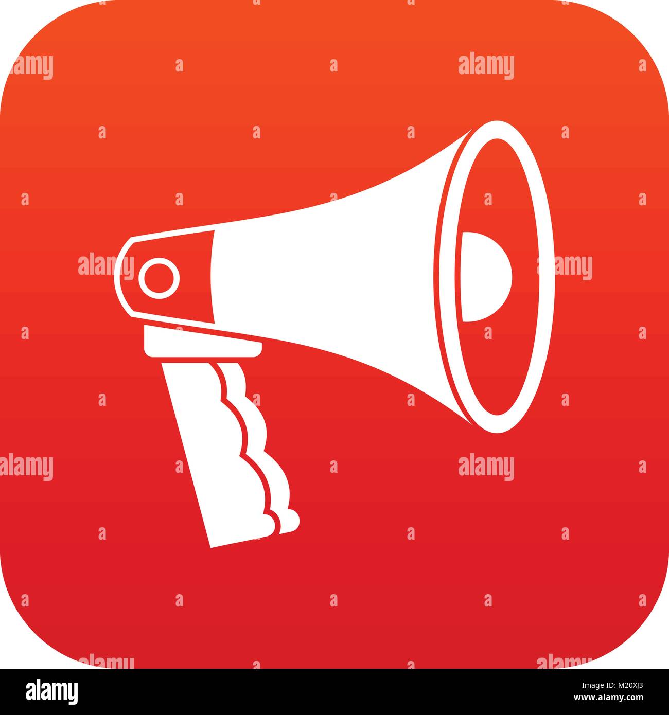 Loudspeaker icon digital red Stock Vector Image & Art - Alamy
