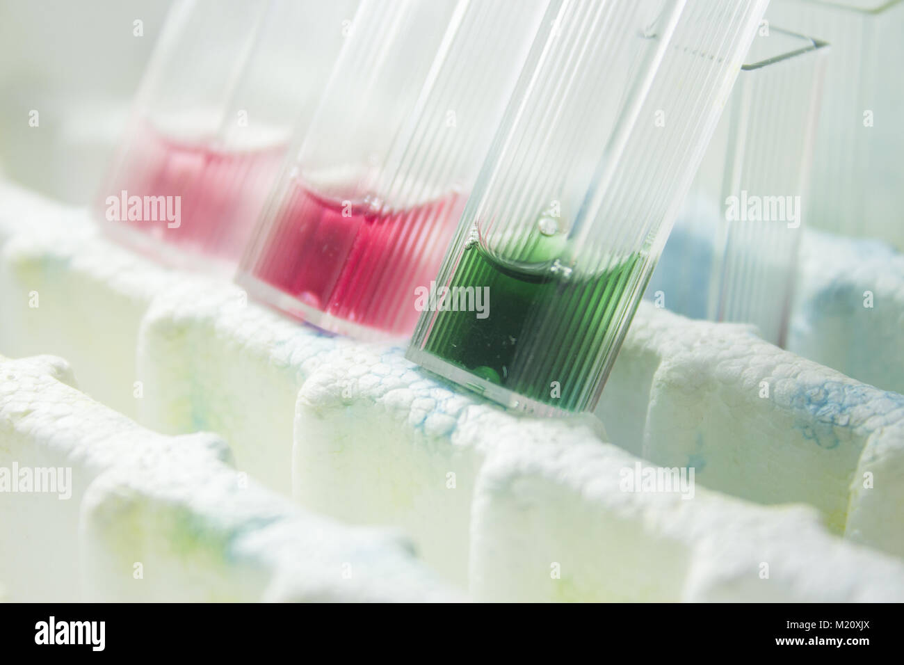 Reactive tests in the laboratory Stock Photo - Alamy