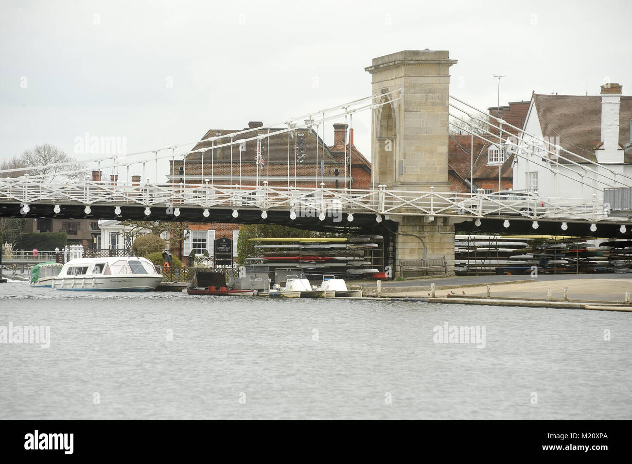 Suspension bridge Marlow Bridge designed by William Tierney Clark in ...