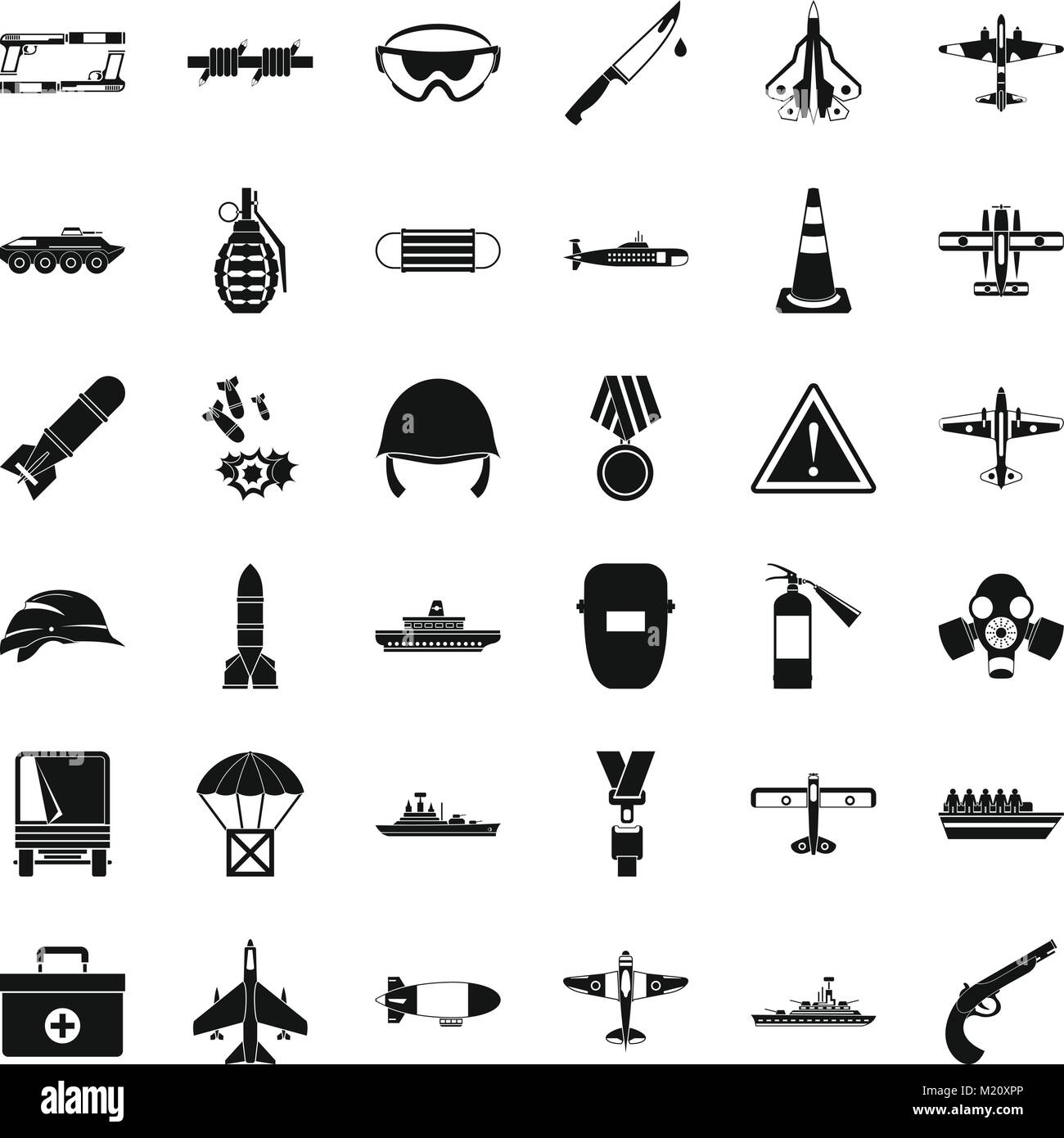 Army depot icons set, simple style Stock Vector Image & Art - Alamy