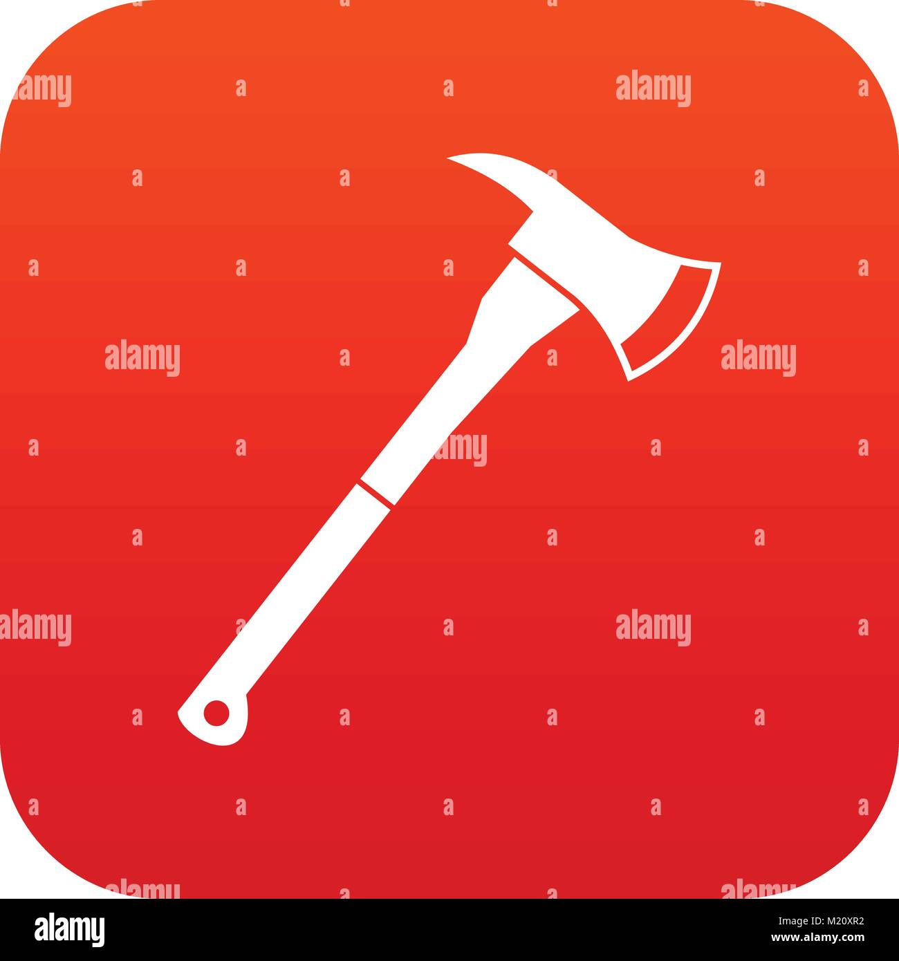 Firefighter axe icon digital red Stock Vector Image & Art - Alamy