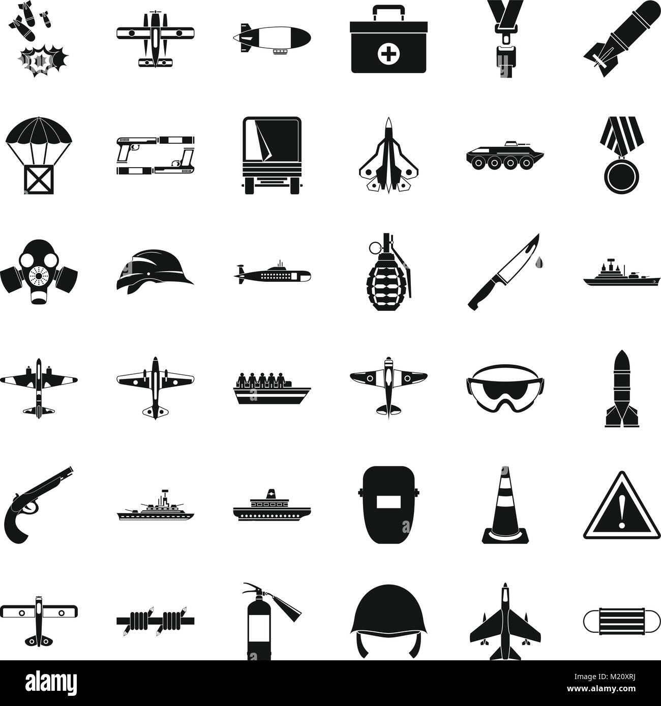 War place icons set, simple style Stock Vector Image & Art - Alamy