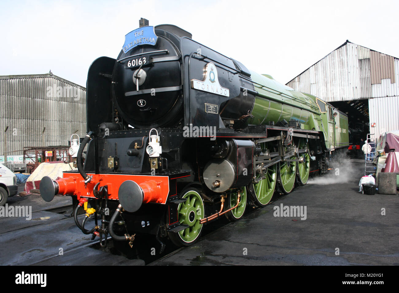 A1 Steam Locomotive Tornado at the Great Central Railway Heritage Steam ...