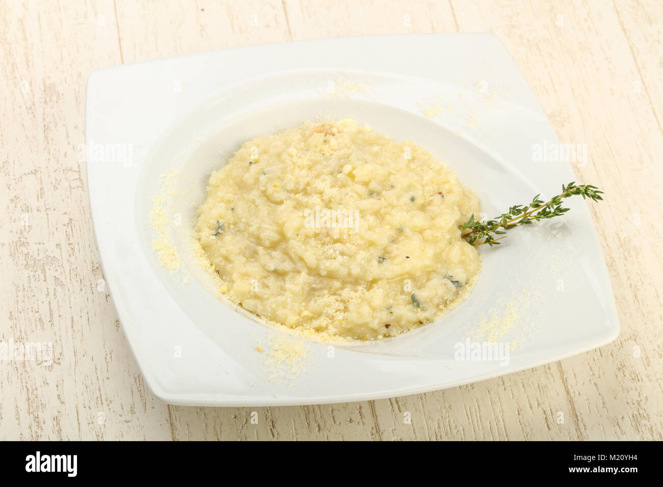 Italian cuisine - Risotto with blue cheese Stock Photo - Alamy