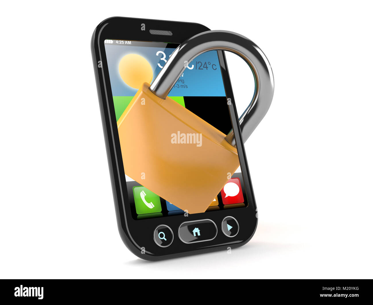 SIMlock concept isolated on white background Stock Photo - Alamy