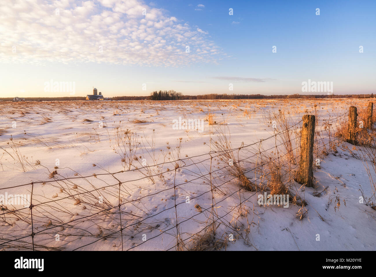 A winter morning in Pontiac, Quebec, Canada Stock Photo - Alamy