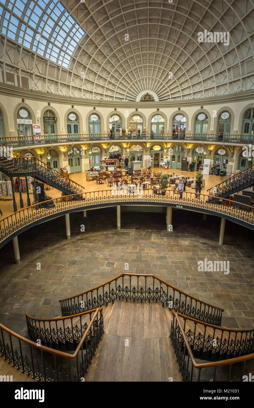 The Grade 1 listed Victorian Corn Exchange in Leeds is now filled with ...