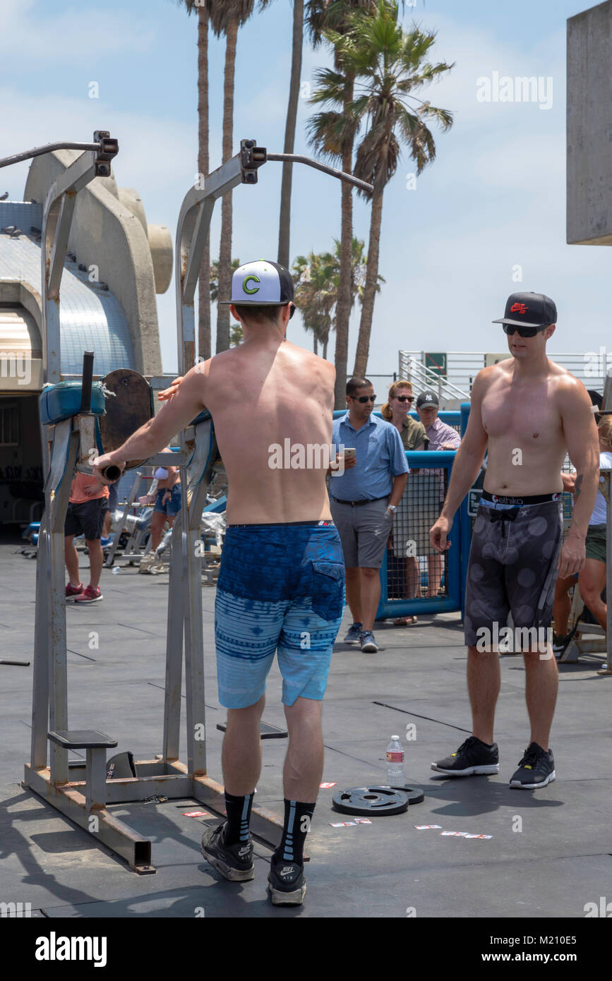 Image from Muscle Beach at Venice Beach, Los Angeles, California, on a ...