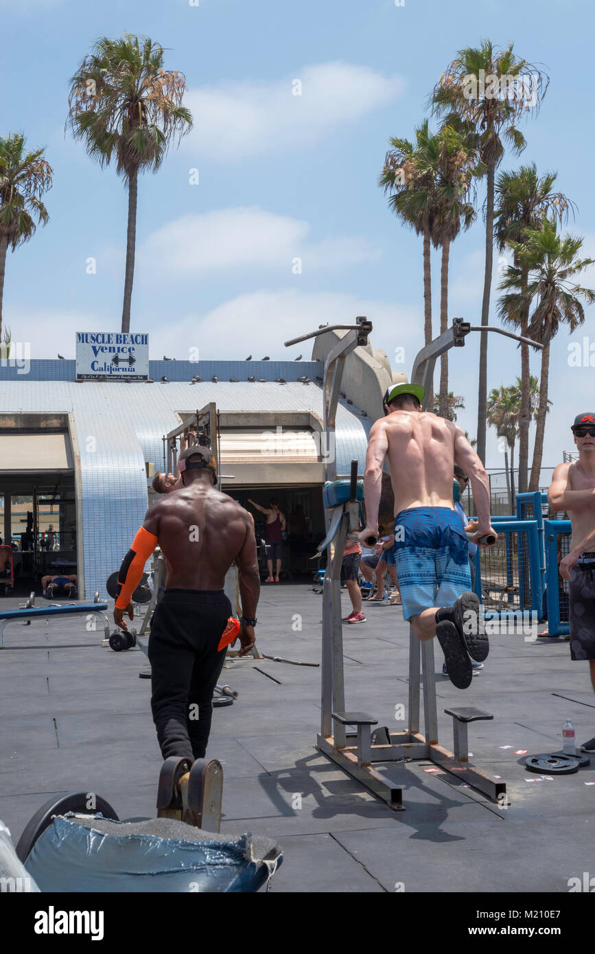 Muscle Beach Gym Equipment Stock Photos & Muscle Beach Gym Equipment ...