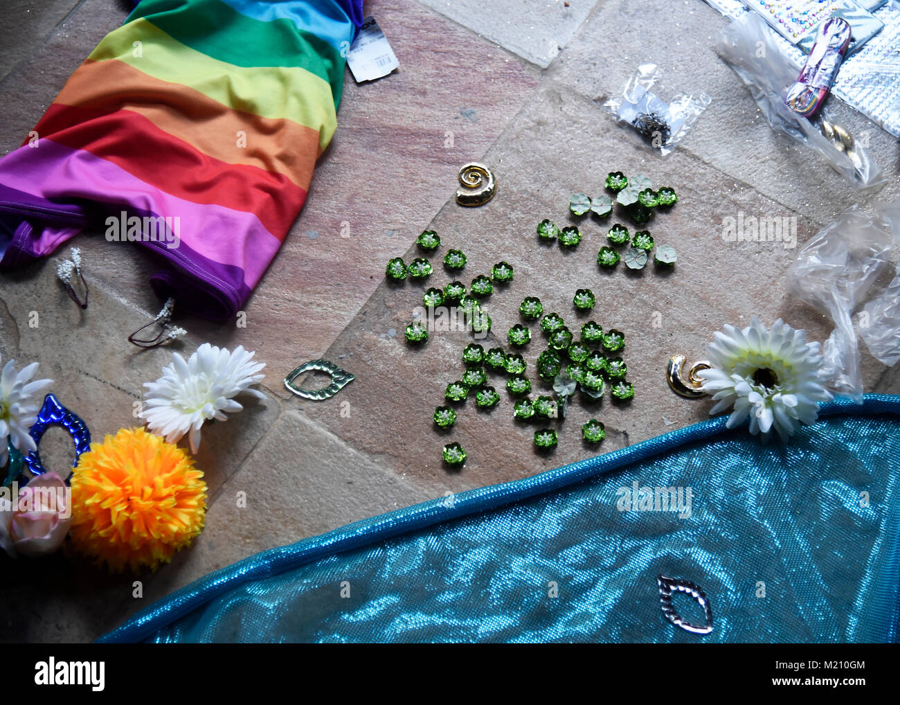 Rio de Janeiro -Brazil, decoration and ornamentation to make carnival ...