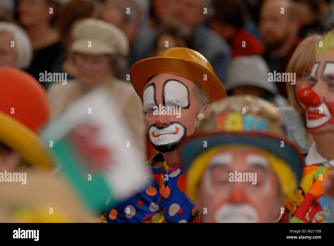 Jolly Jack the Clown and other clowns attending the 62nd Annual ...
