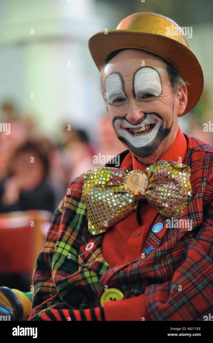 Jolly Jack the Clown smiling and laughing during the 67th Annual ...
