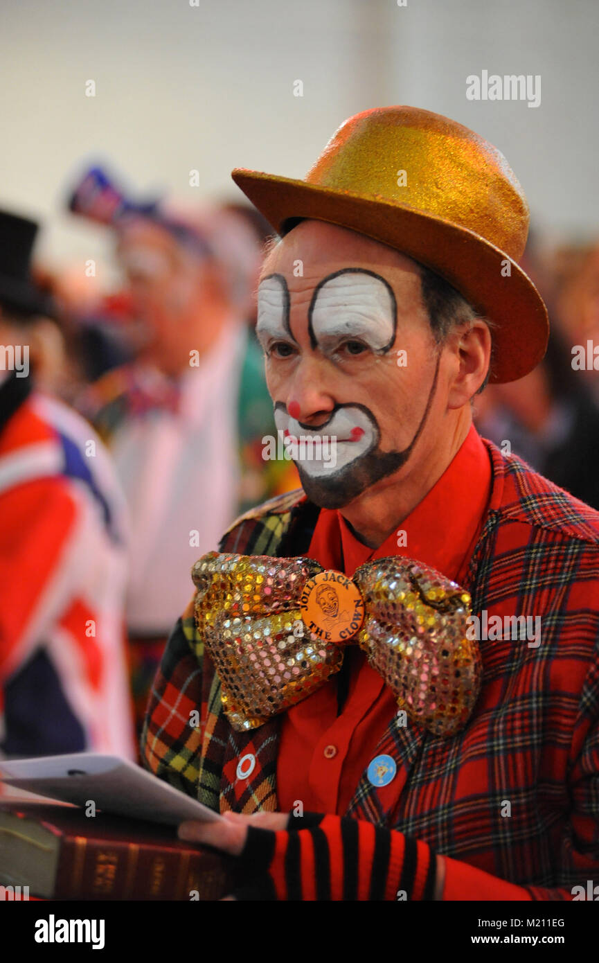 Jolly Jack the Clown during the 67th Annual Grimaldi Clown Church ...