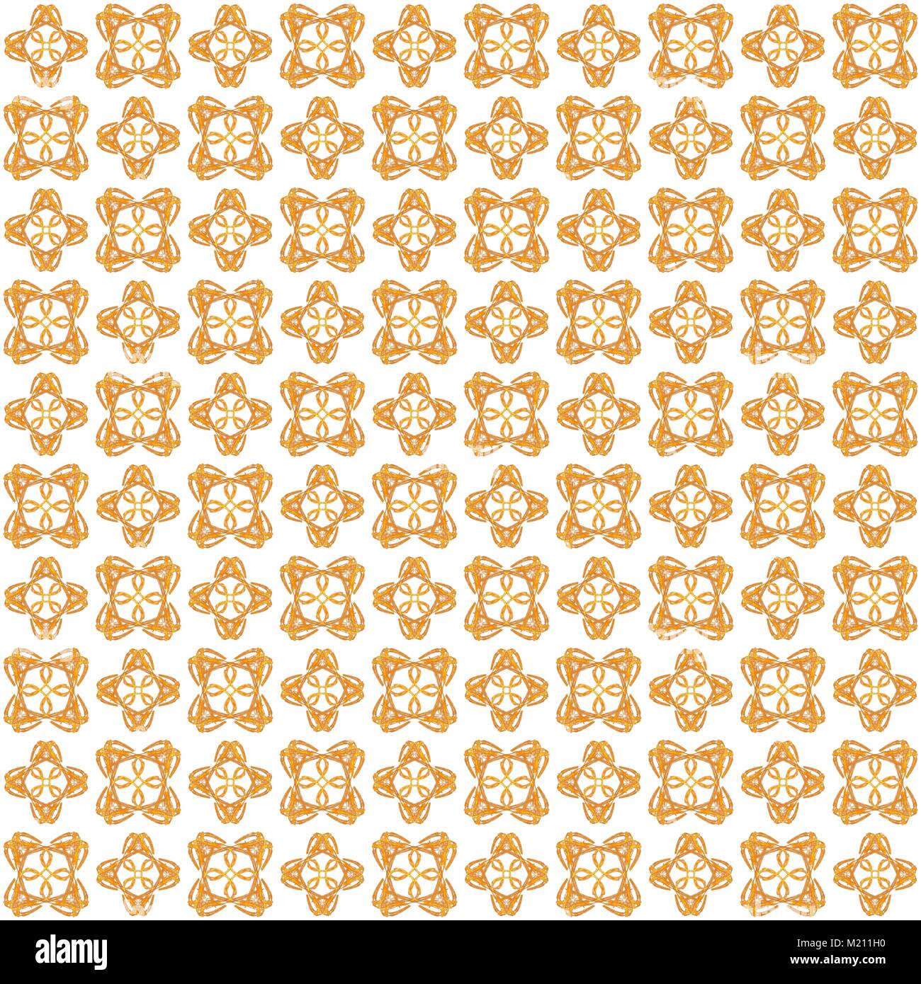 Seamless abstract orange texture fractal patterns on white background ...