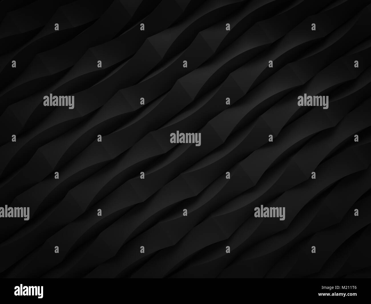 abstract black tear bend object background pattern 3d render Stock ...