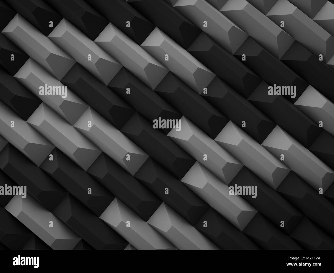 Abstract 3d Background Black Rectangular Dark Alternating Arrangement