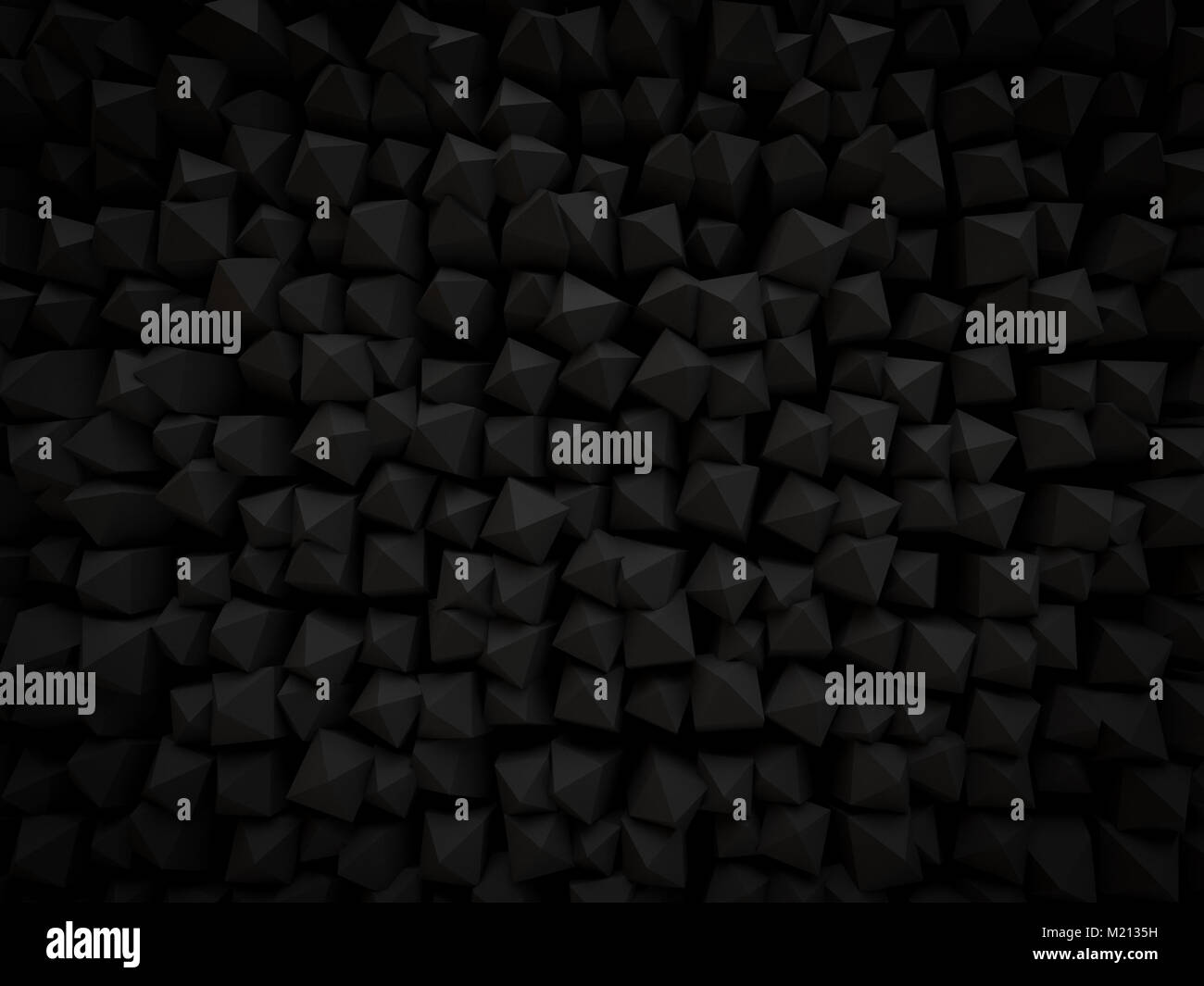 abstract 3d black background Pyramid shaped small scattered for modern ...