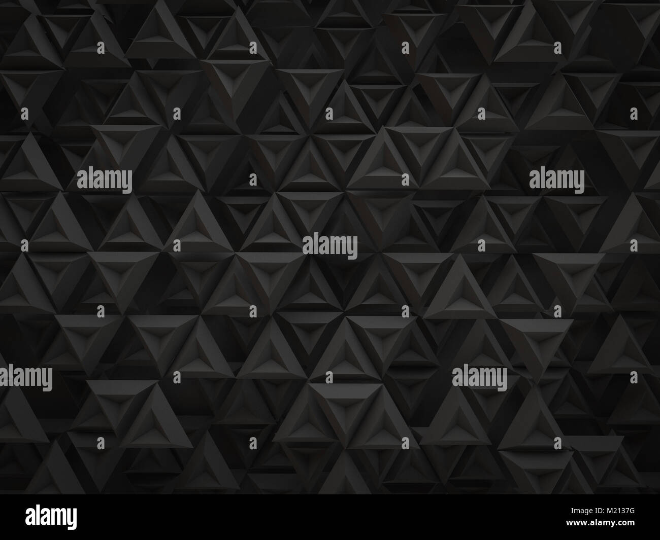 abstract 3d black small triangle pattern technology background render ...