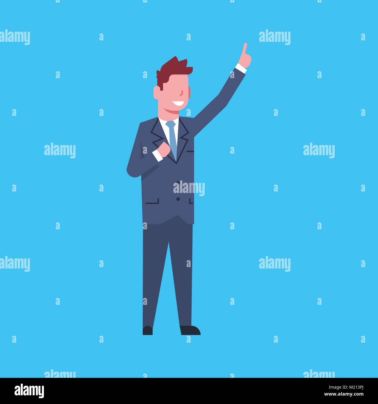 Adult female worker showing Stock Vector Images - Alamy