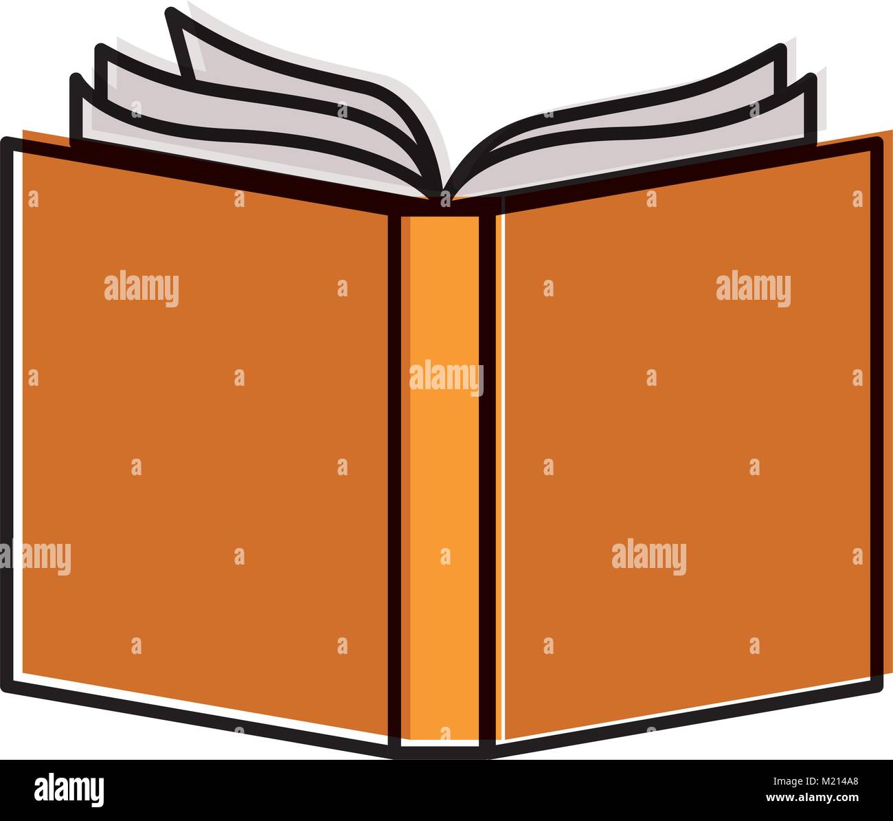 Opened old book Stock Vector Images - Alamy