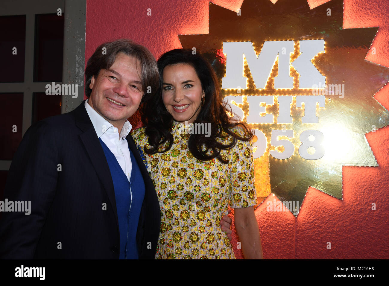 Munich, Germany. 2nd Feb, 2018. Gastronomer Michael Kaefer and his wife ...