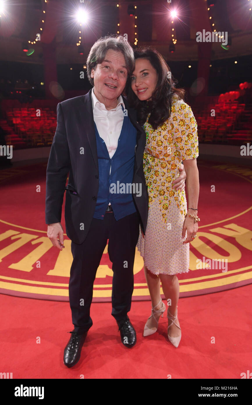 Munich, Germany. 2nd Feb, 2018. Gastronomer Michael Kaefer and his wife ...