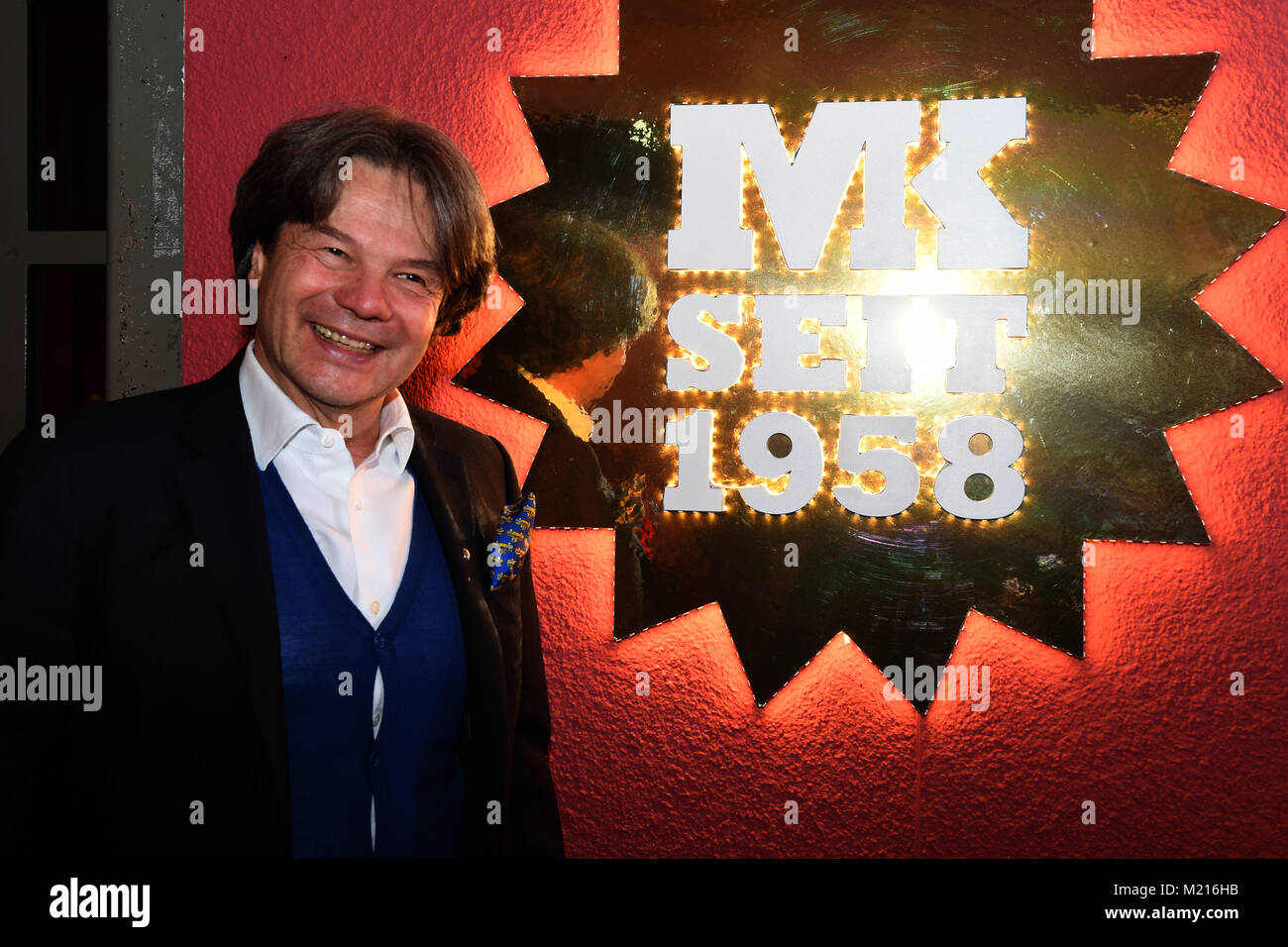 Munich, Germany. 2nd Feb, 2018. Gastronomer Michael Kaefer poses for ...