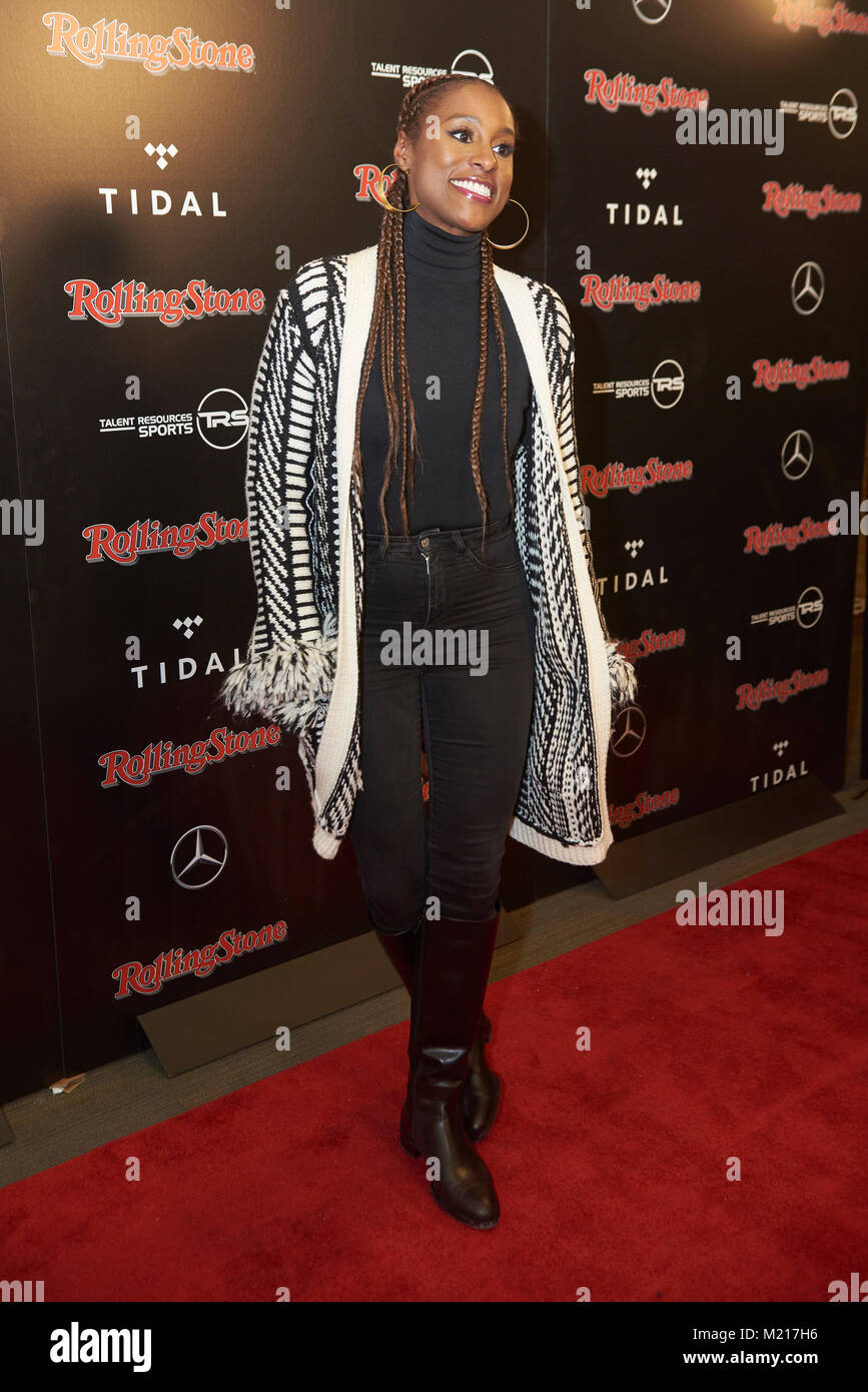 Minneapolis, USA, 3 Feb 2018. Issa Rae poses at the Rolling Stone Super ...