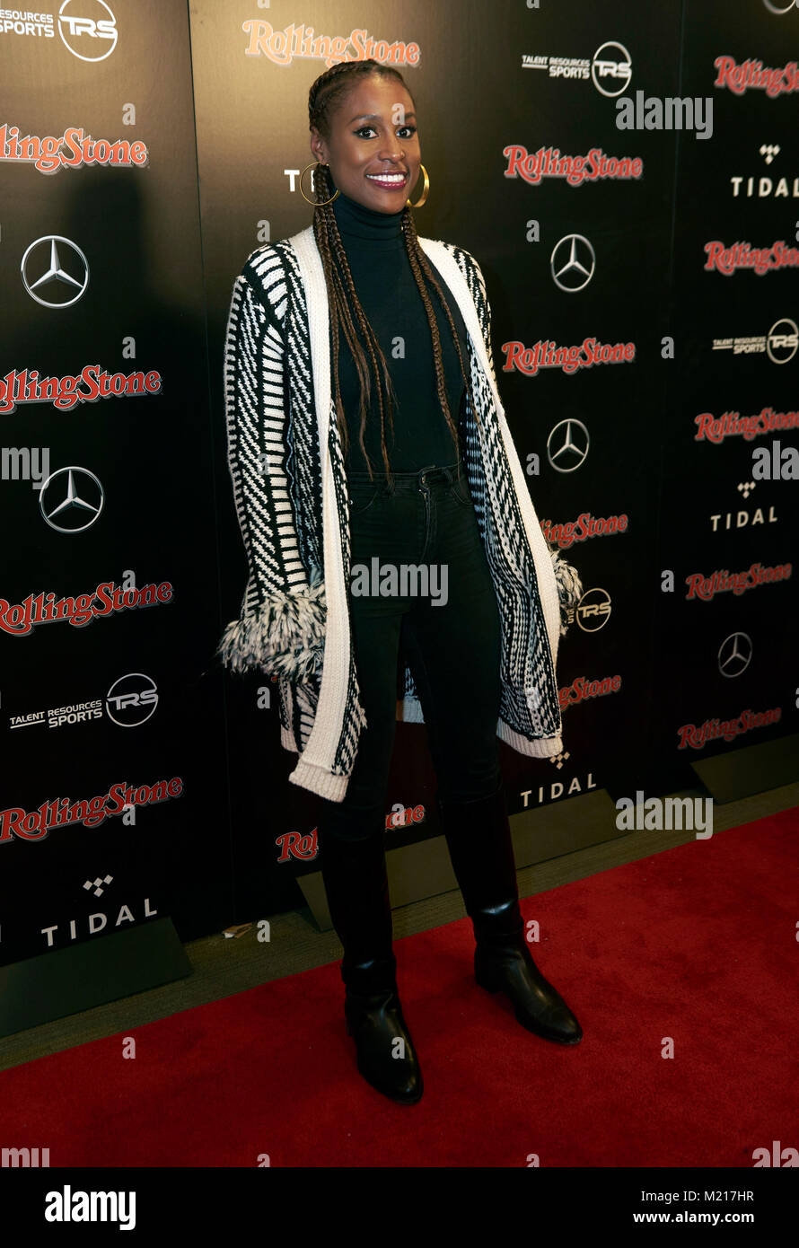 Minneapolis, USA, 3 Feb 2018. Issa Rae poses at the Rolling Stone Super ...