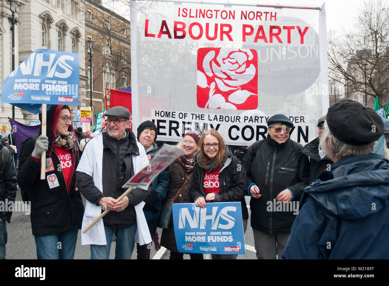 Labour islington north banner hi-res stock photography and images - Alamy