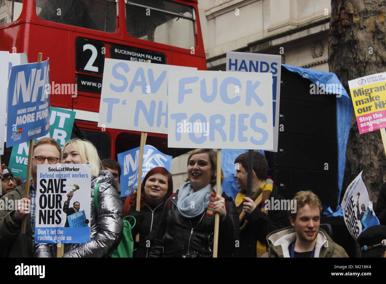 London, UK, 3 Feb 2018. NHS March Credit: Alex Cavendish/Alamy Live ...