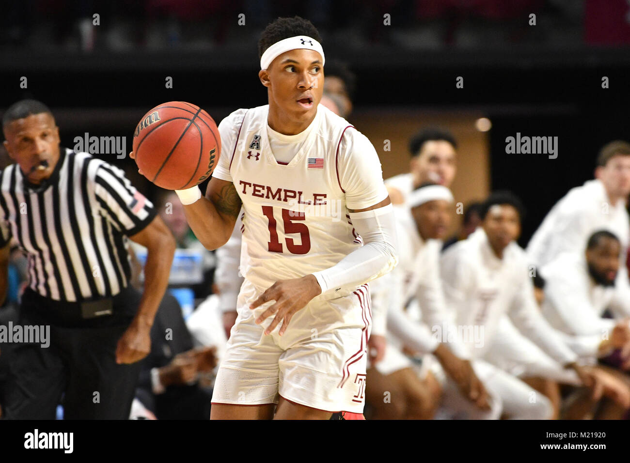 Philadelphia, Pennsylvania, USA. 1st Feb, 2018. Temple Owls guard NATE ...