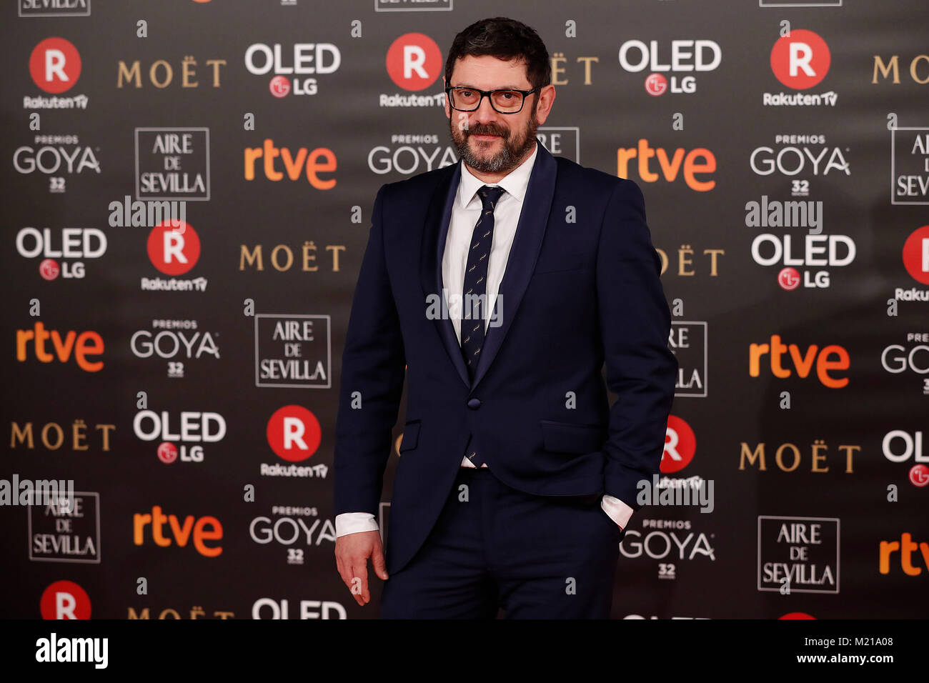 Actor Manolo Solo at photocall during the 32th annual Goya Film Awards ...