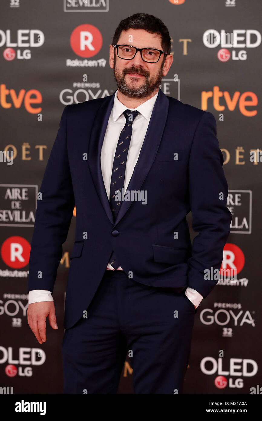 Actor Manolo Solo at photocall during the 32th annual Goya Film Awards ...
