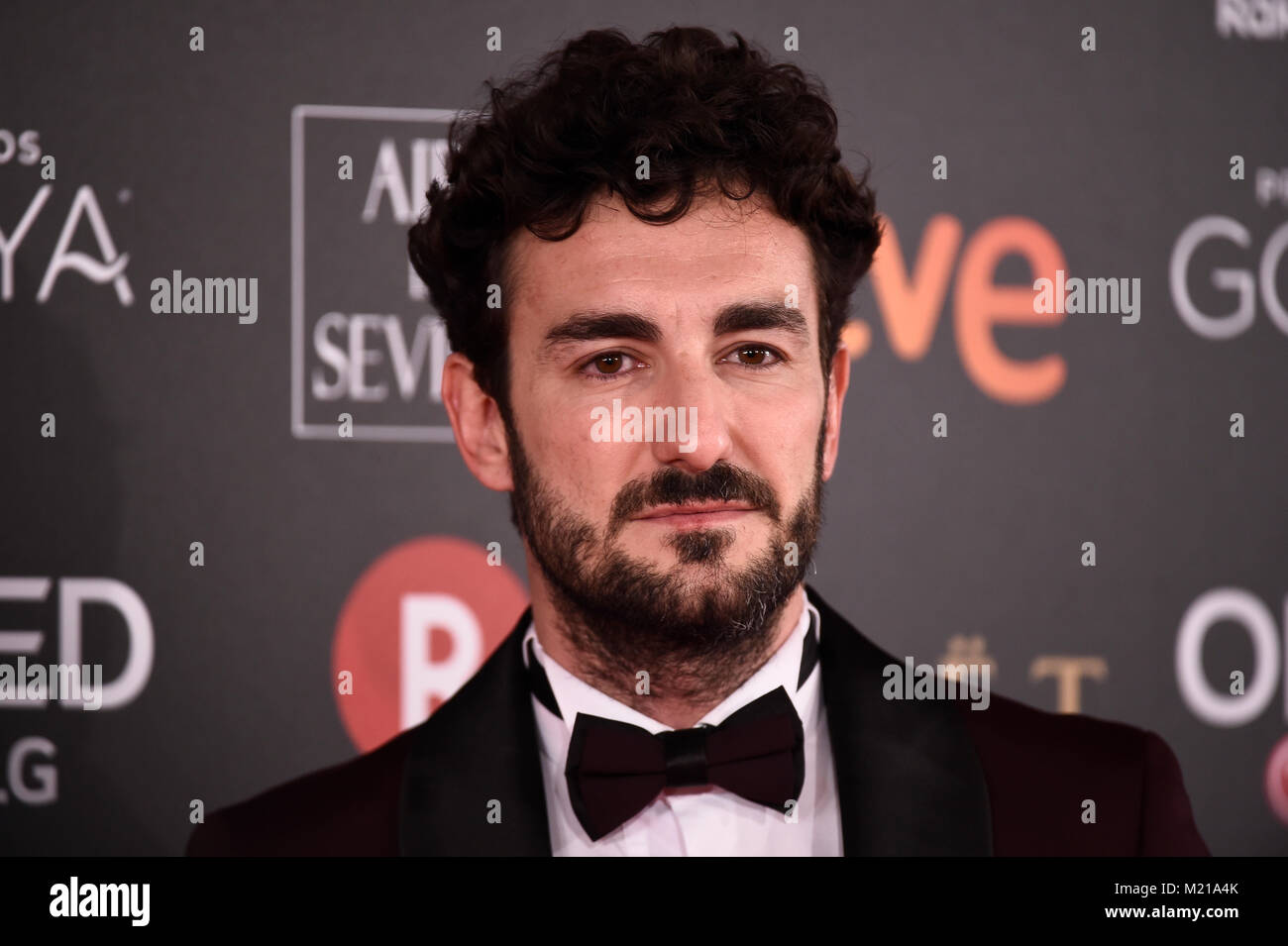 Actor Miki Esparbe at photocall during the 32th annual Goya Film Awards ...