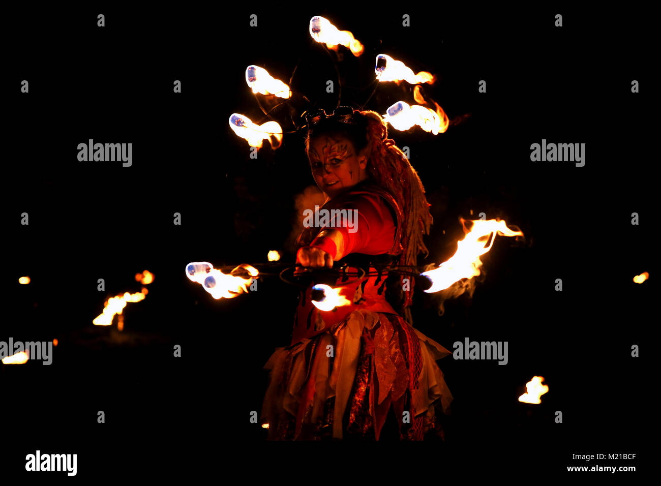 Female fire eater hi-res stock photography and images - Alamy