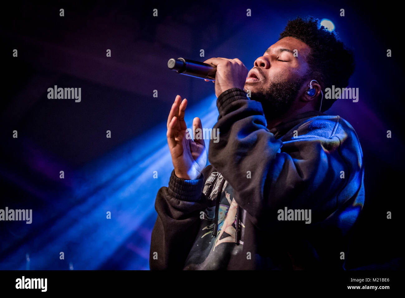 Denmark, Copenhagen - February 03, 2018. The American singer and ...