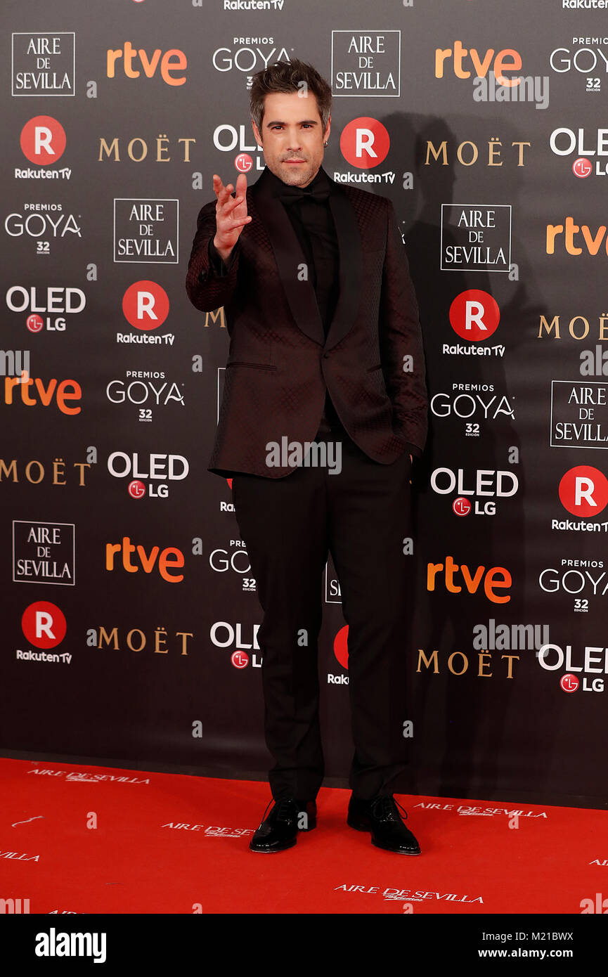 Actor Unax Ugalde at photocall during the 32th annual Goya Film Awards ...
