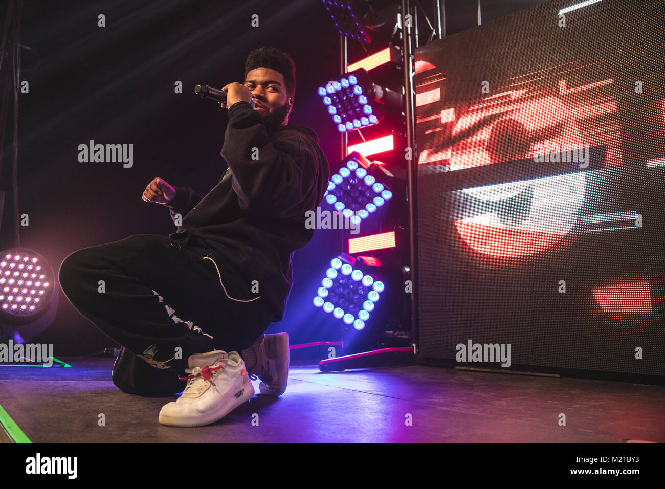 Denmark, Copenhagen - February 03, 2018. The American singer and ...