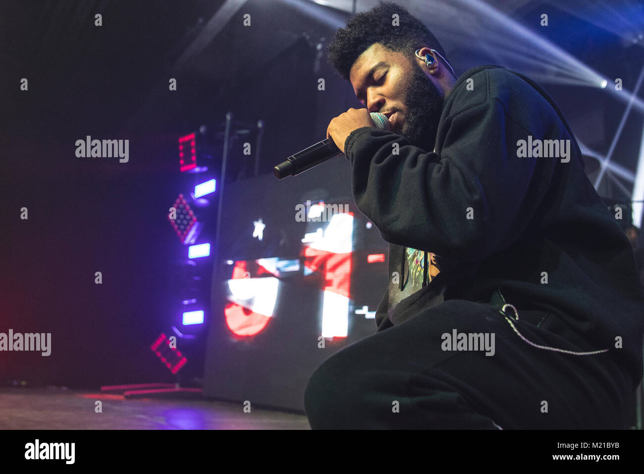 Denmark, Copenhagen - February 03, 2018. The American singer and ...