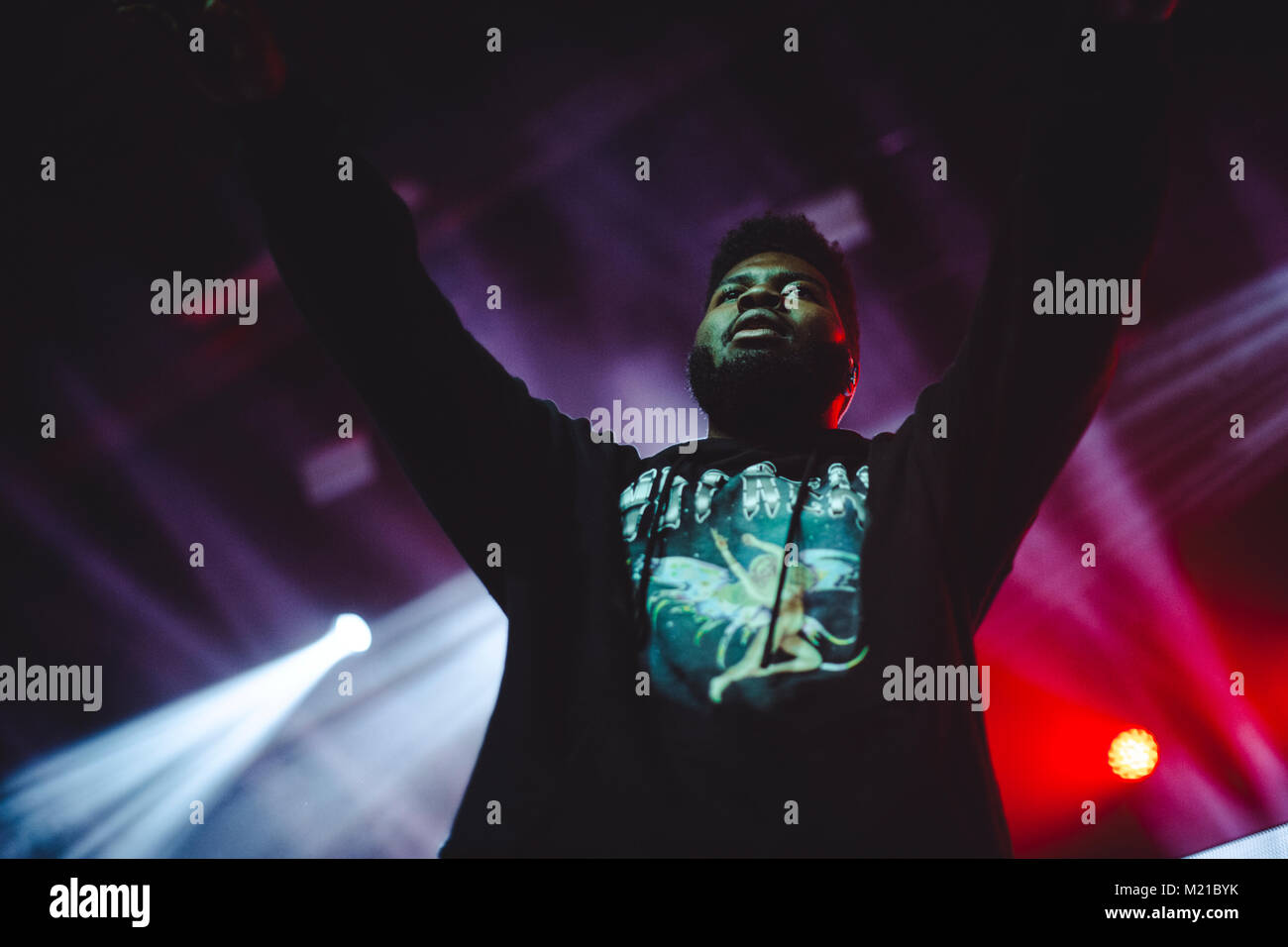 Denmark, Copenhagen - February 03, 2018. The American singer and ...