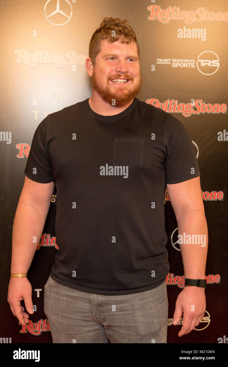 Minneapolis, Minnesota, USA. 2nd Feb, 2018. NFL athlete MATT PARADIS ...