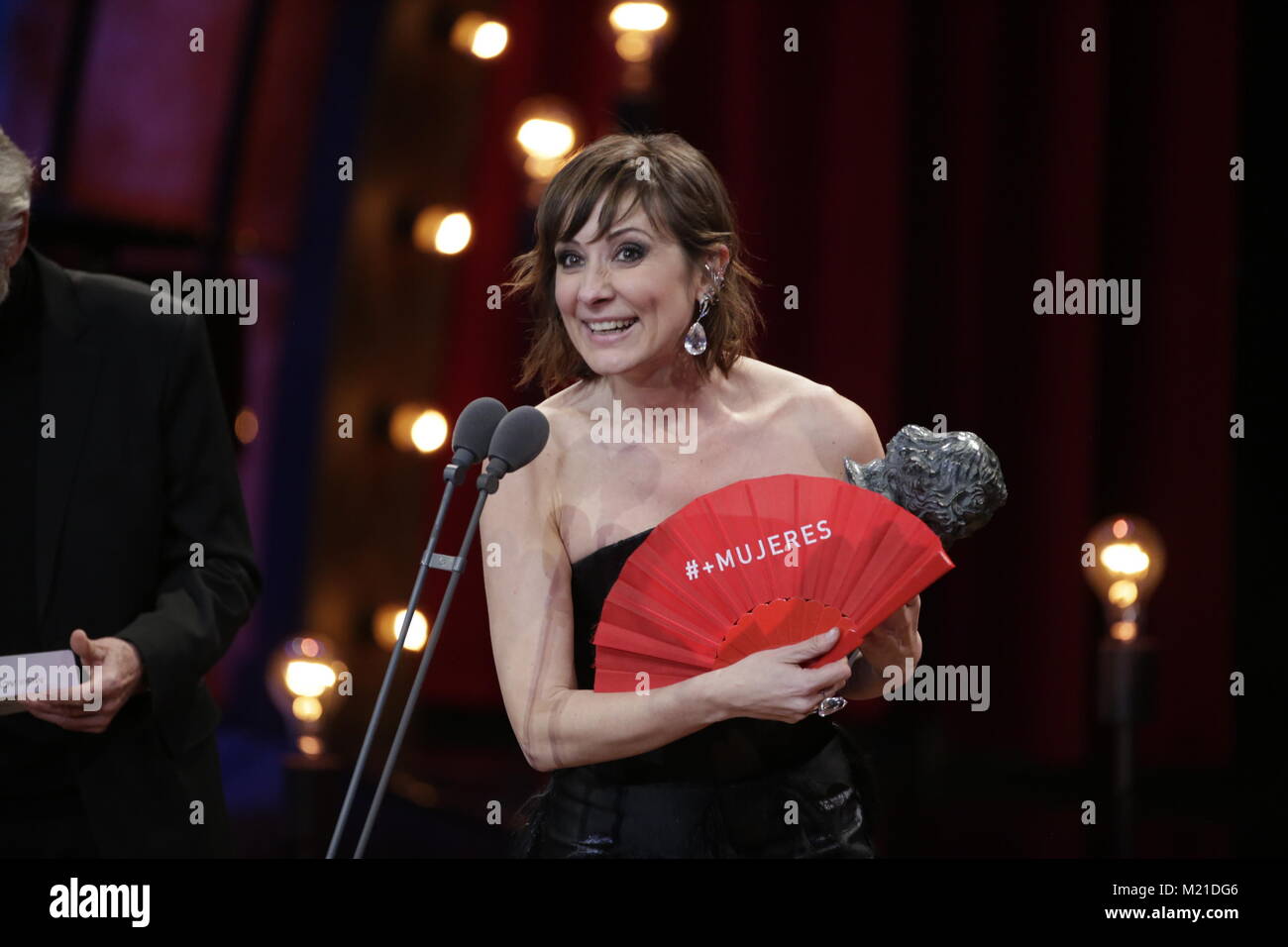 Actress Nathalie Poza during the 32th annual Goya Film Awards in Madrid ...