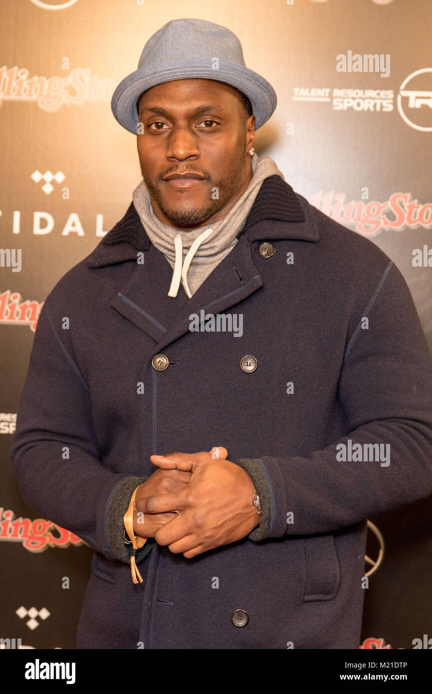 Minneapolis, Minnesota, USA. 3rd Feb, 2018. NFL athlete TAKEO SPIKES ...