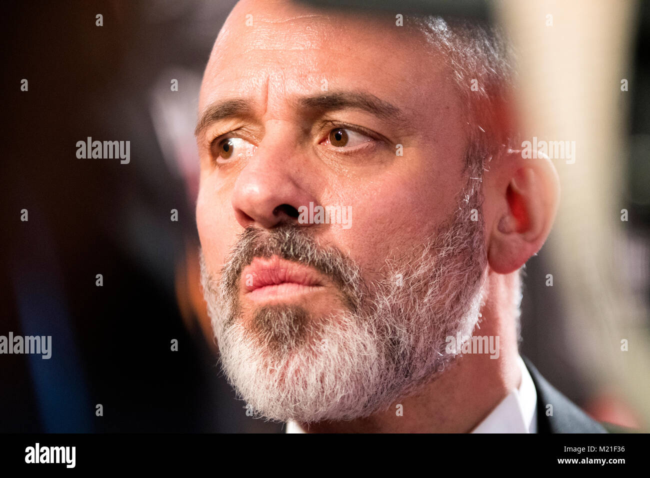 Madrid, Spain. 3rd February, 2018. Javier Gutierrez during the red ...