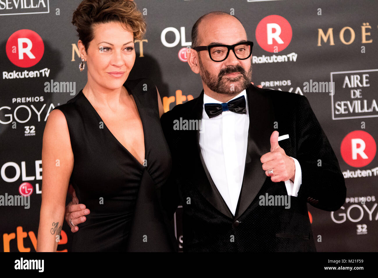 Madrid, Spain. 3rd February, 2018. Jose Corbacho during the red carpet ...